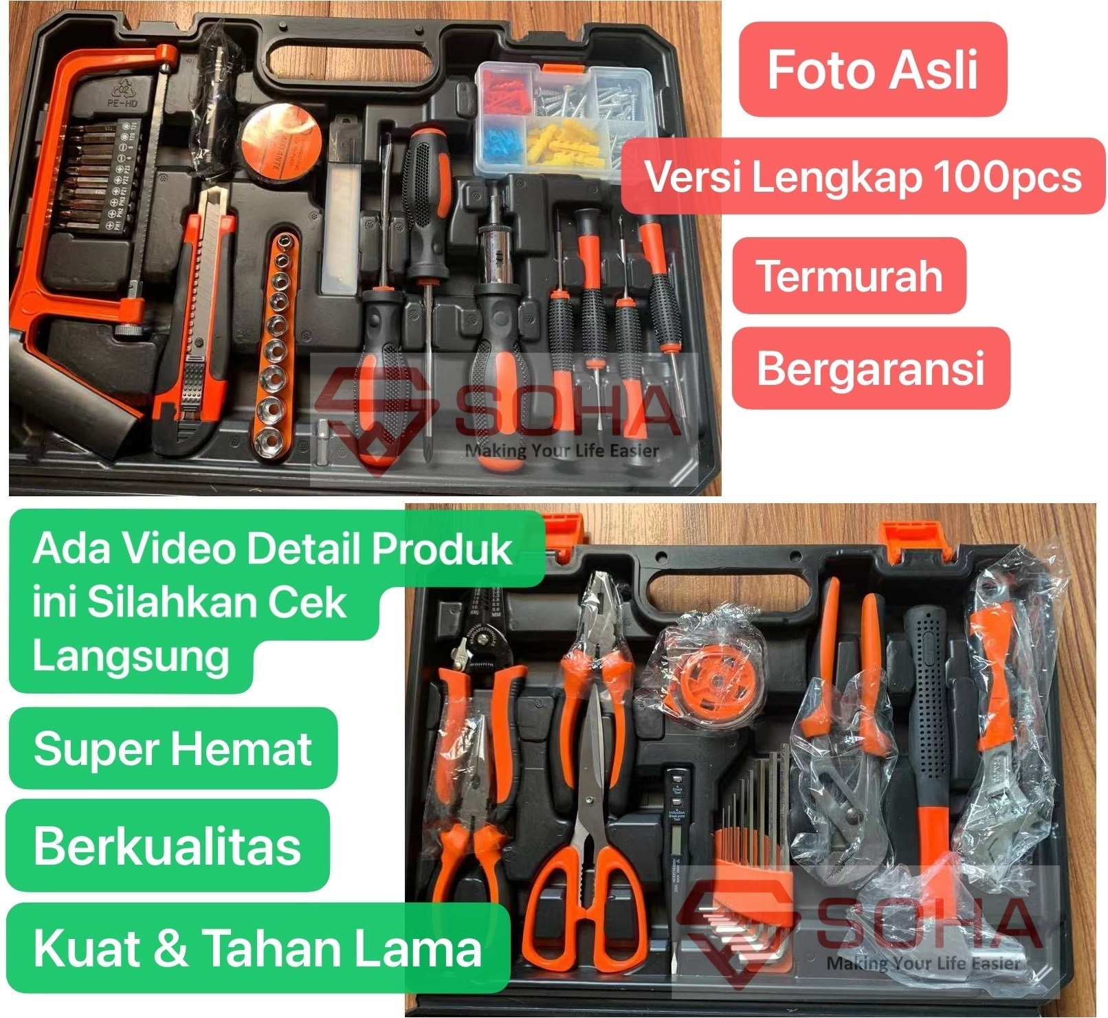 HargaGrosiran.com - Versi 2.2. Alat Rumah Tangga ART-012 SOHA Toolkit ...